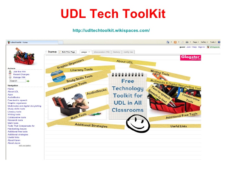 My Resources for Assistive Technology: UDL Tech Toolkit!