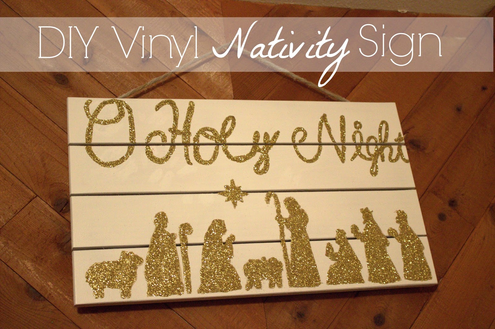 a little moore: DIY Vinyl Nativity Sign