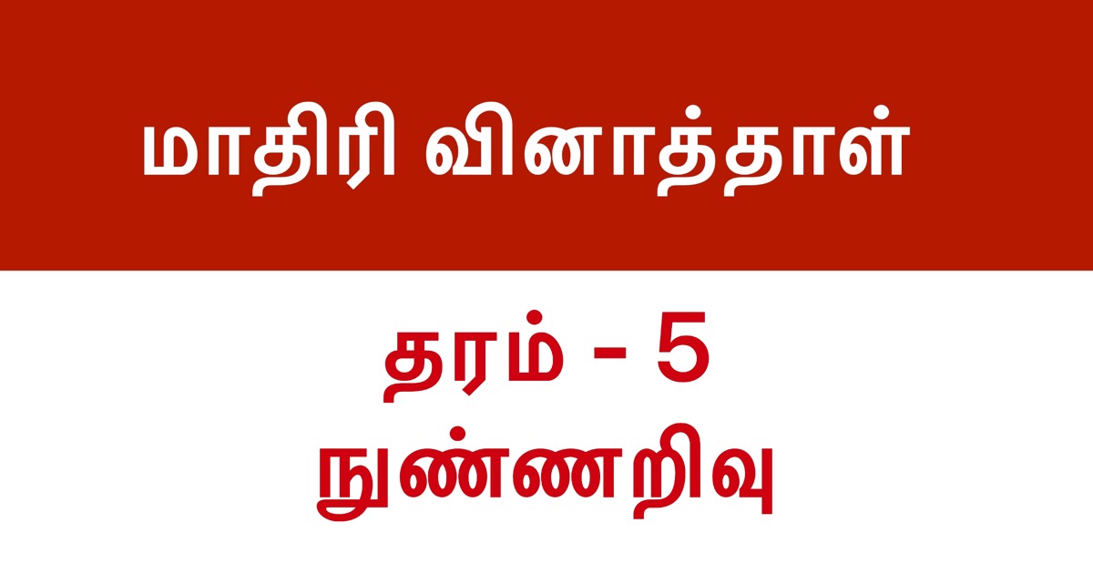 IQ Model Paper, Grade 5 - Set 1