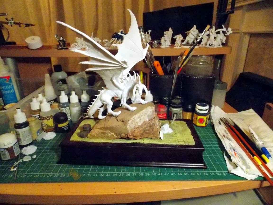 Miniatures for Roleplaying: Reaper Bones Dragon Ebonwrath Part 1