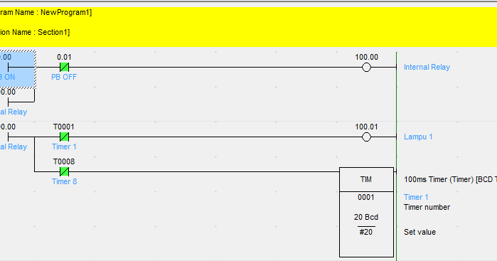 Automasi Industri: Rangkaian 8 Lampu Menyala Bergantian Berurutan ...