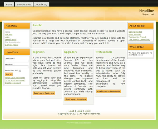 Theme Joomla 2.5 templates Joomla 1.7 Templates Free Download Joomla ...