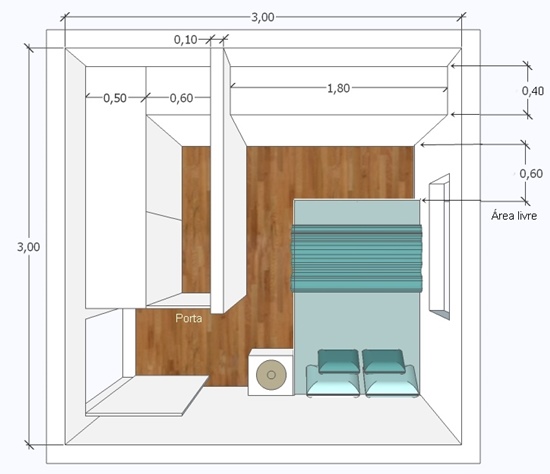Como ter um closet em um apartamento pequeno? ~ Erika Rossi