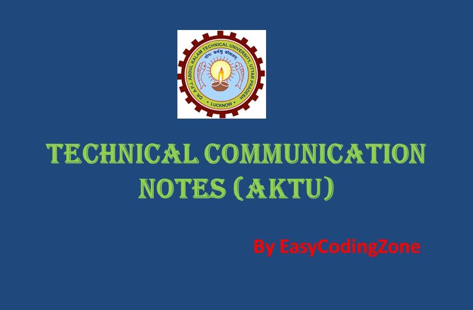 Notes of unit 3 technical communication AKTU