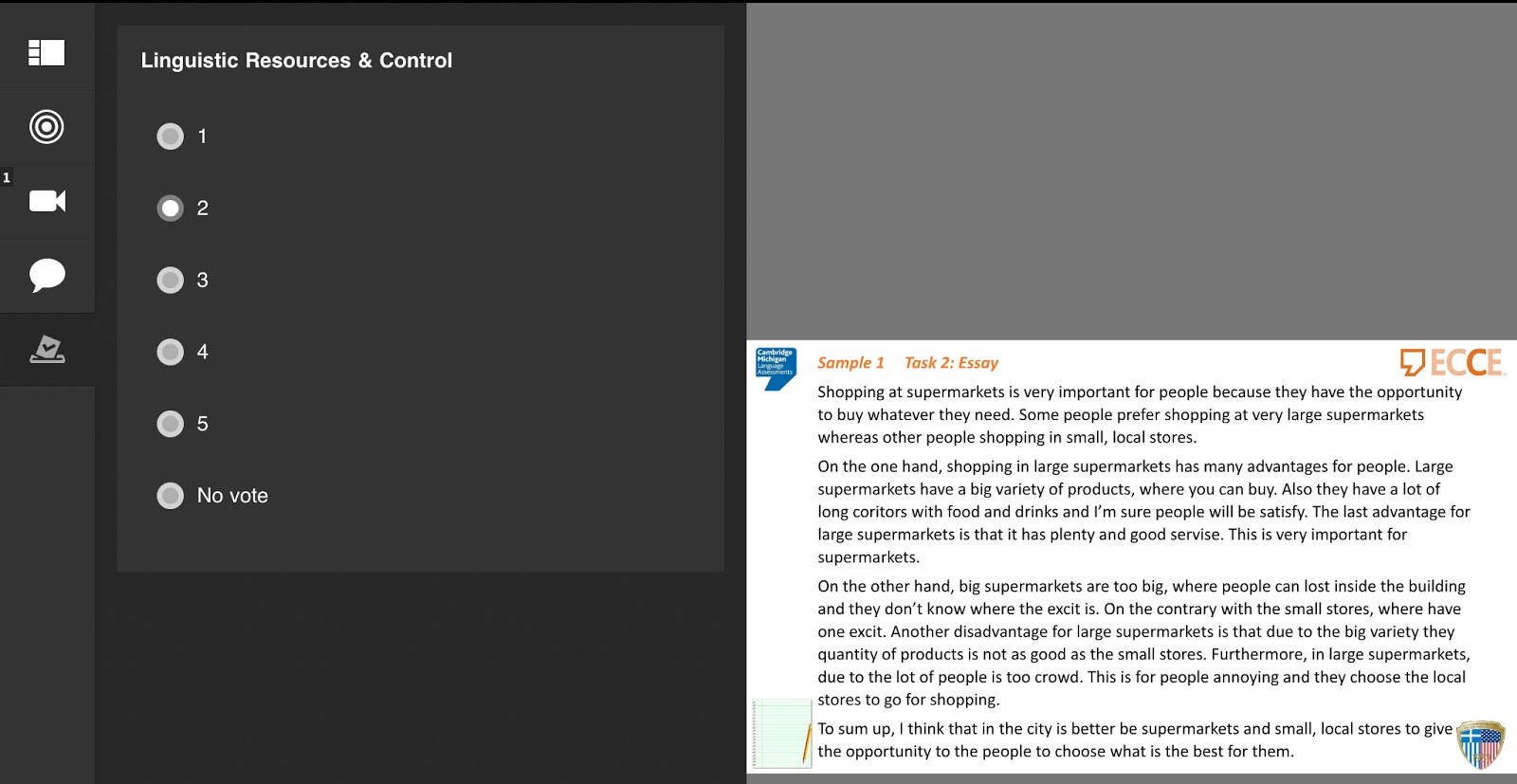 The Crazy Students: Webinar on ECCE writing: Simplified criteria and ...