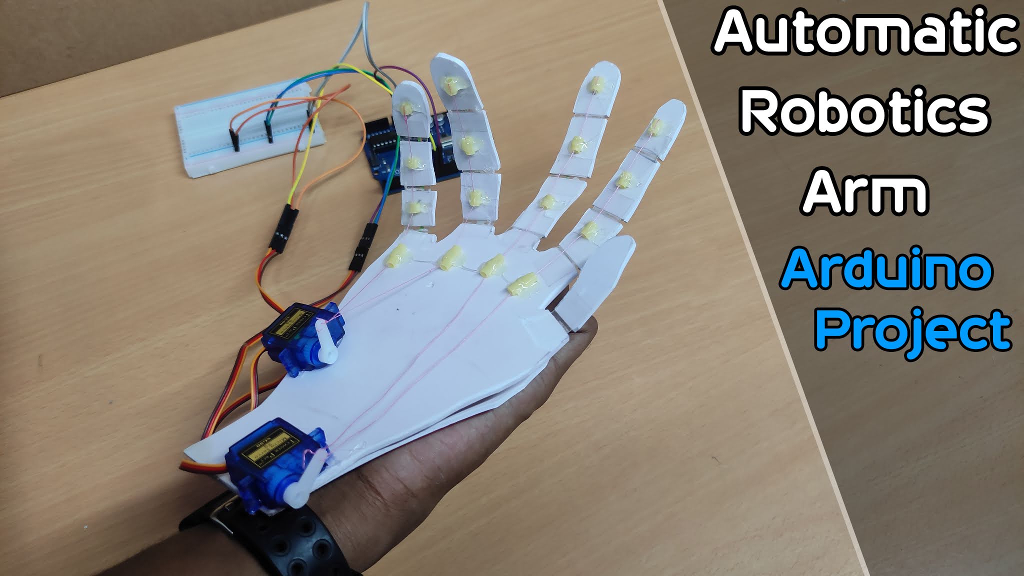 Robotics Arm using servo motor Arduino code & Diagram.