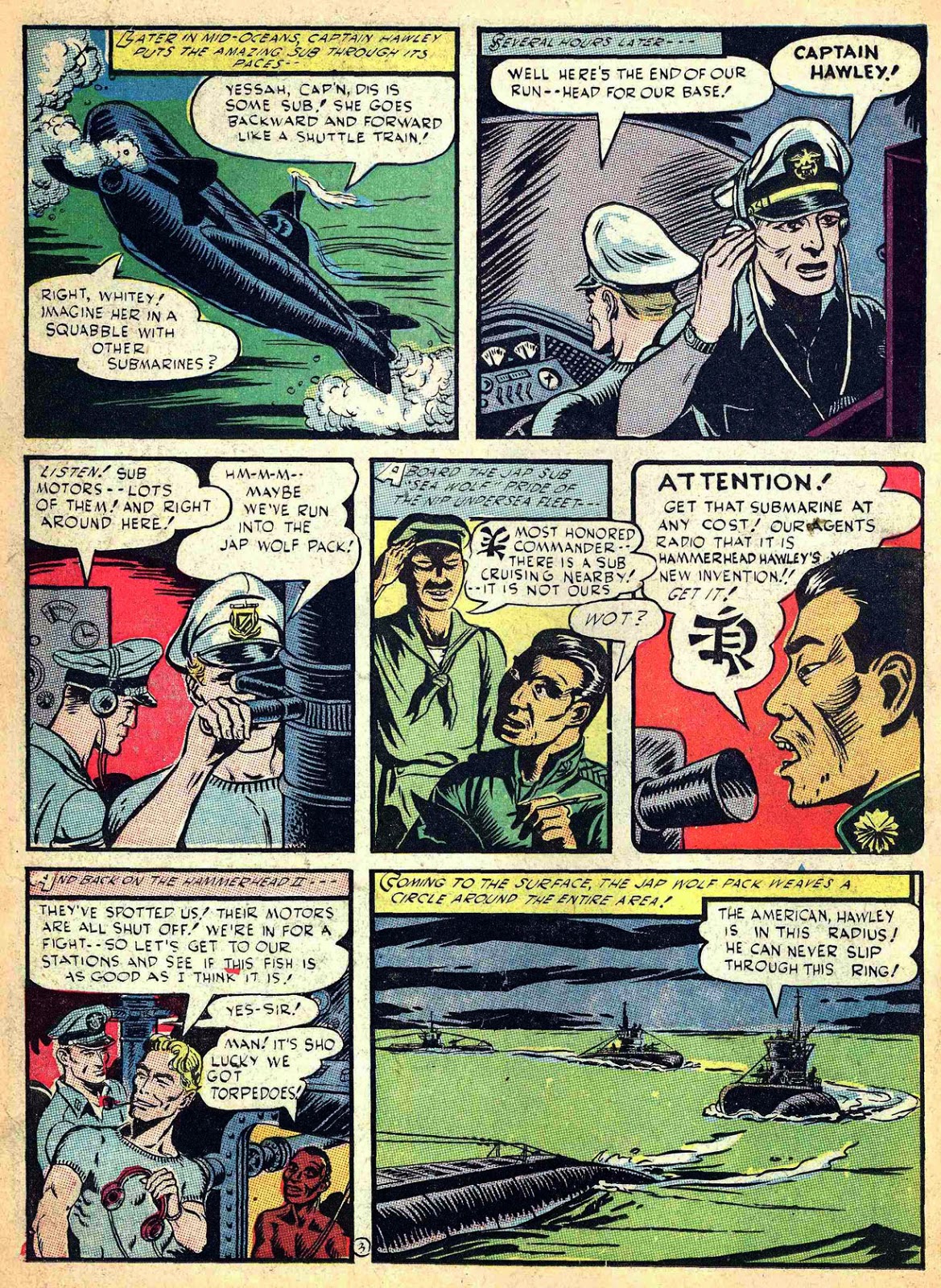 NATIONAL COMICS REVIEW: Russ Heath's 1st Comic Book Art - "HAMMERHEAD ...