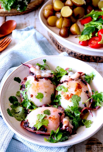 Nárwen's Cuisine - Sabores do Mundo : Choco Grelhado de Coentrada