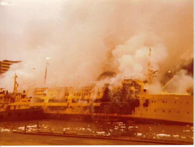 LAIVAKUVIA ym.: Bore II tulipalo 70-luvulla