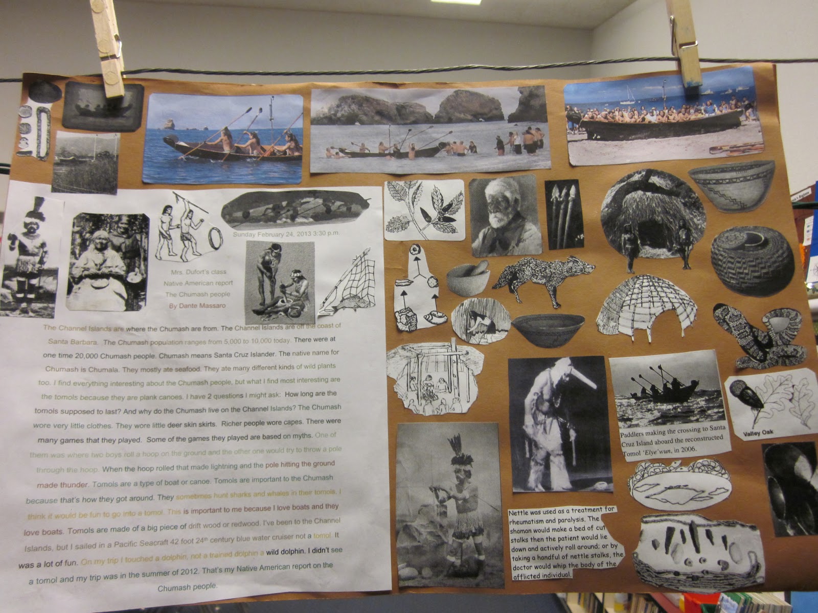 Mrs. Dufort's 3rd Grade Class: Native American Report Examples