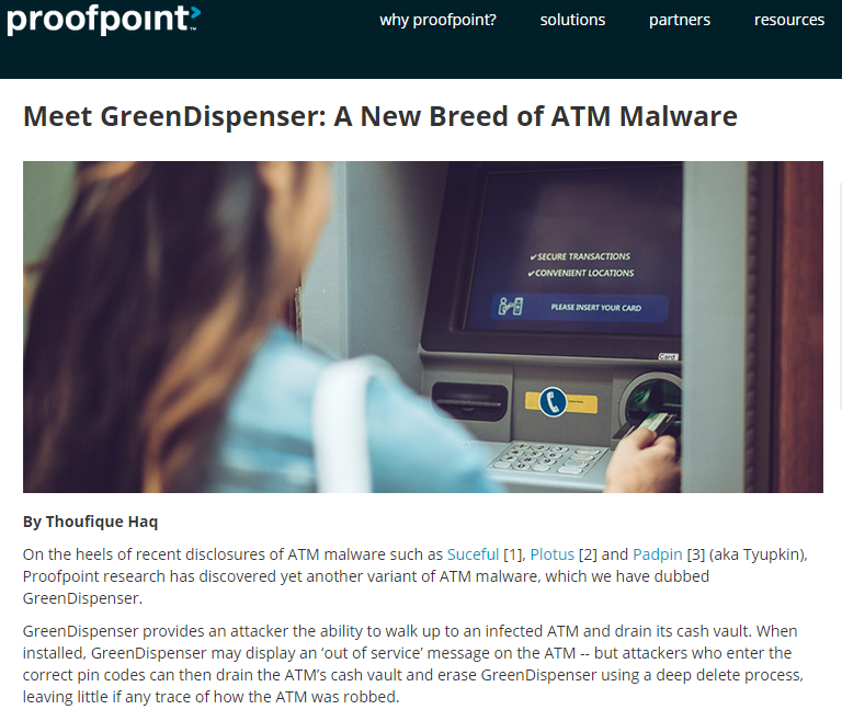 Issue Terbaru Cybercrime : Malware ATM - Blog Didik Sudyana