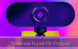 Webcam Input Or Output