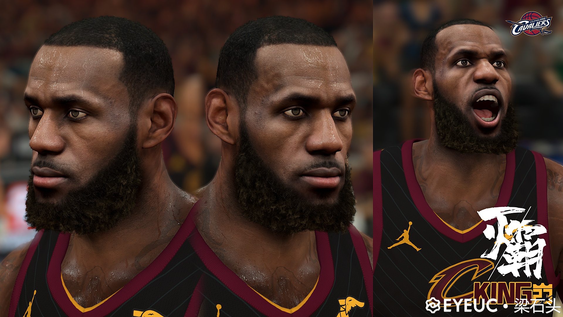 NBA 2K22 LeBron James Cyberface and Body Model by Liang Shitou ...