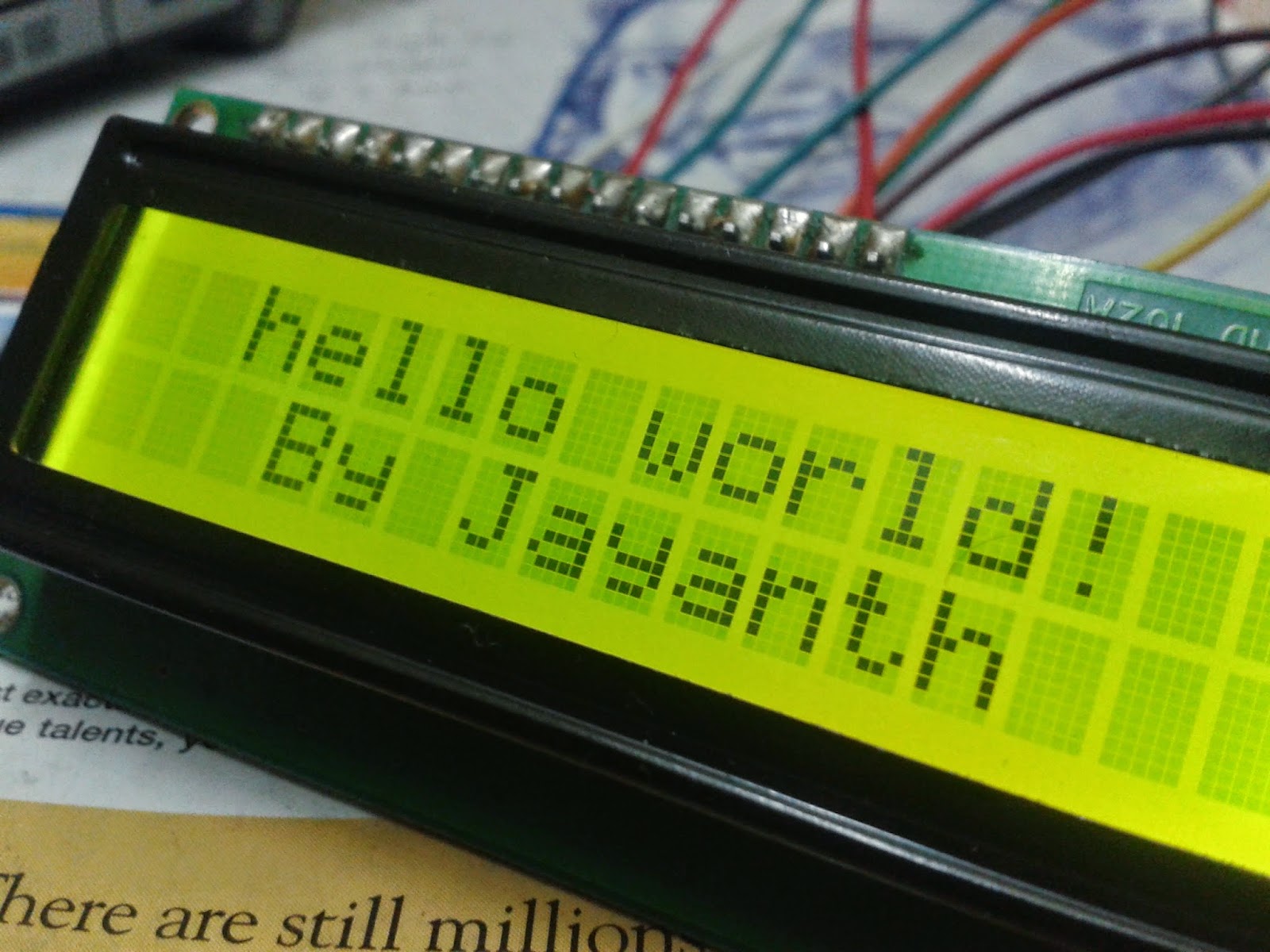 Interfacing 16x2 LCD with AVR Atmega 8