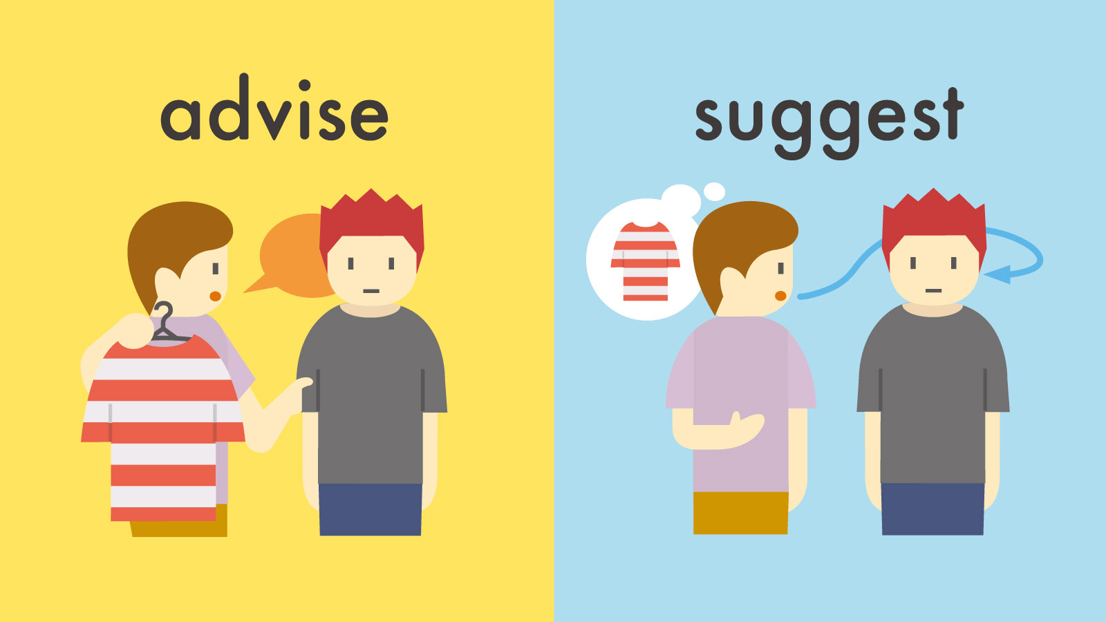 advise と suggest の違いとは？