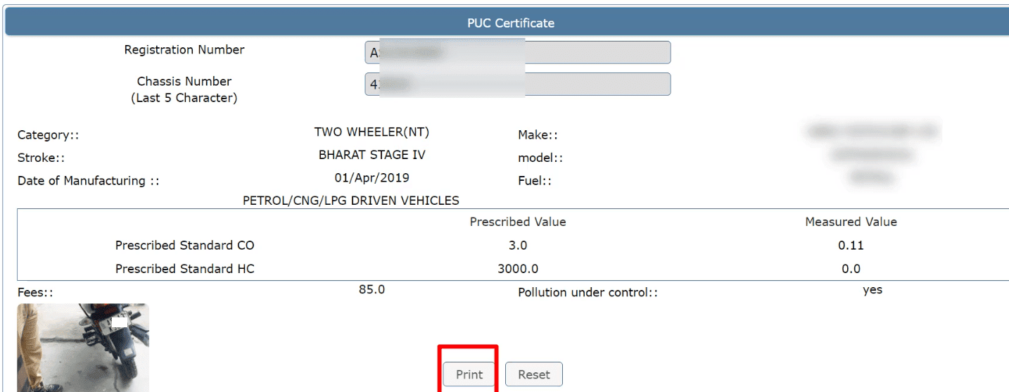 How to download vehicle pollution certificate online?