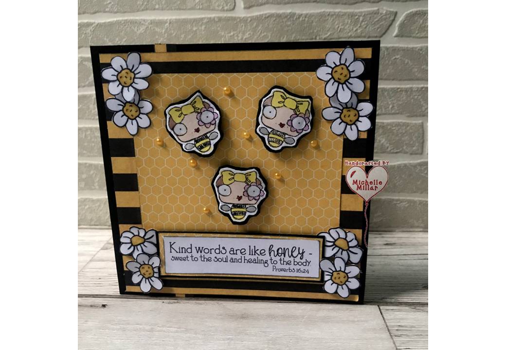 Shine Bright and Create: Bee Kind Notecard