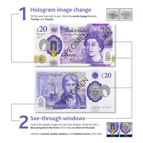 Bank of England New £20 note issued 20 February 2020 | Lunaticg Coin
