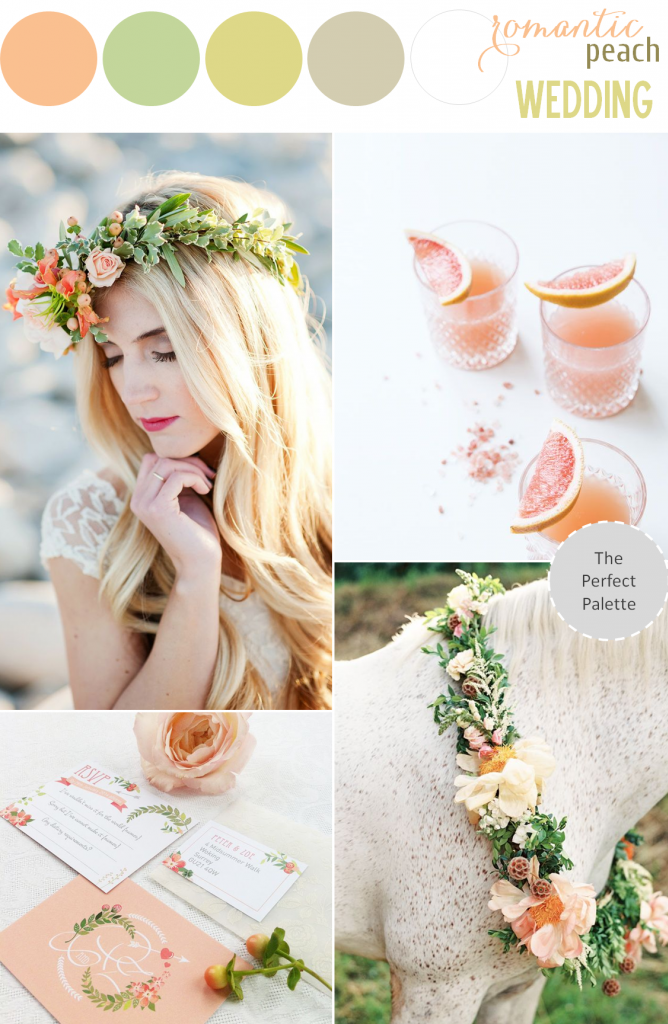 Color Story | Romantic Peach Wedding | The Perfect Palette