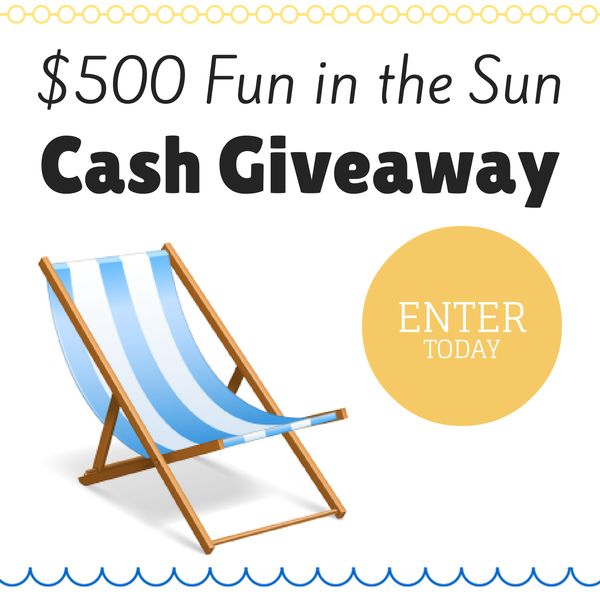 Fun in the Sun Cash Giveaway - Jordan's Easy Entertaining