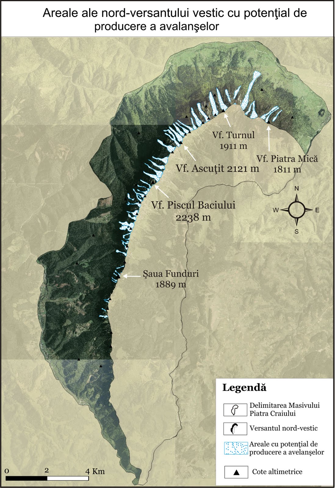 Masivul Piatra Craiului: Avalanşele
