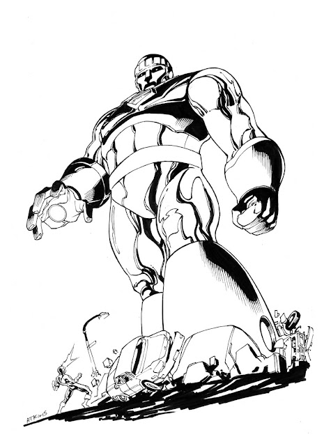 Sentinel Marvel X Men Coloring Pages Sketch Coloring Page