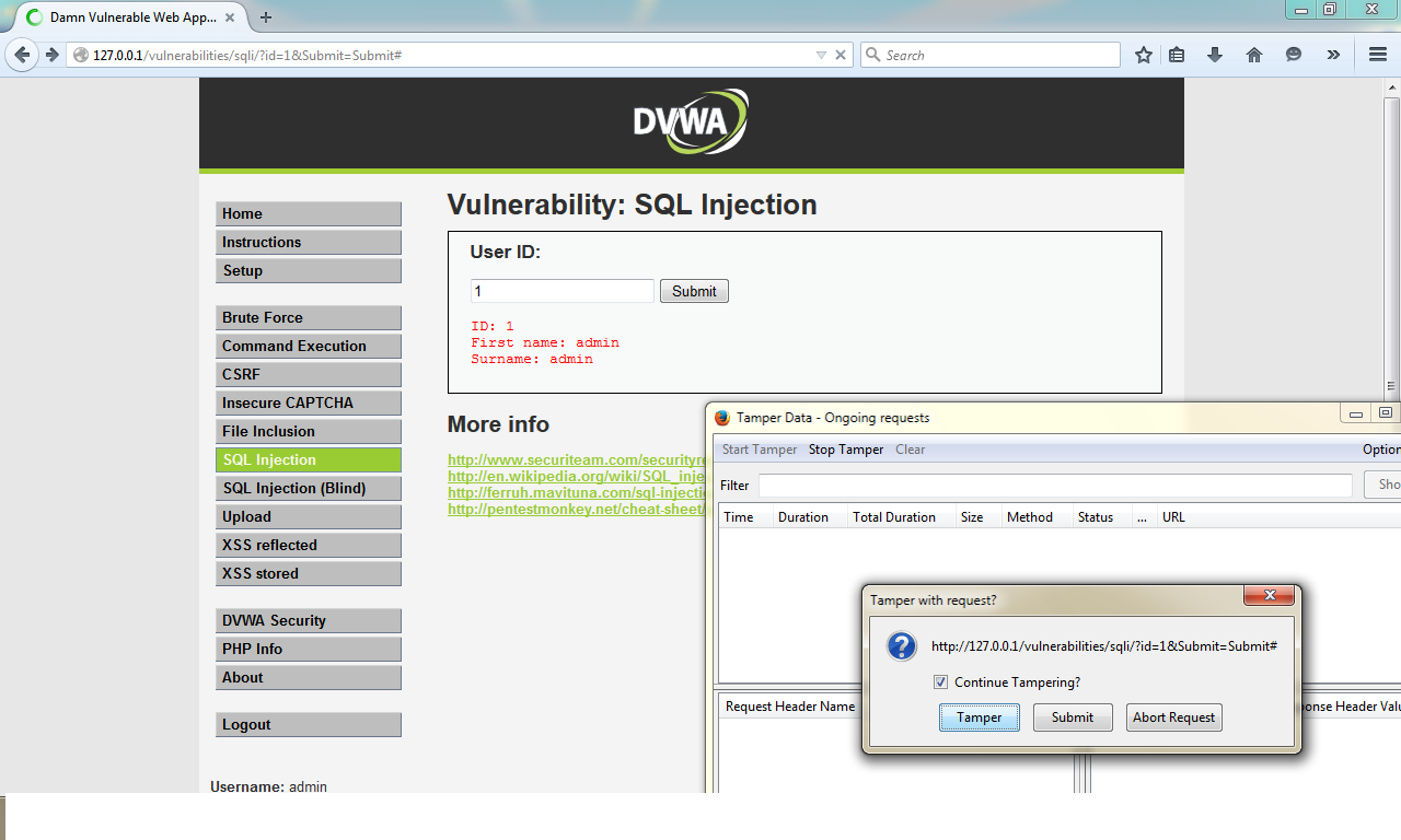Web Application Security & Software Assurance: Step-by-Step Sql injection with DVWA (With ...