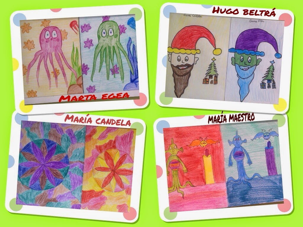 .: LÁMINA 9 Y 10: GAMA CÁLIDA Y GAMA FRÍA