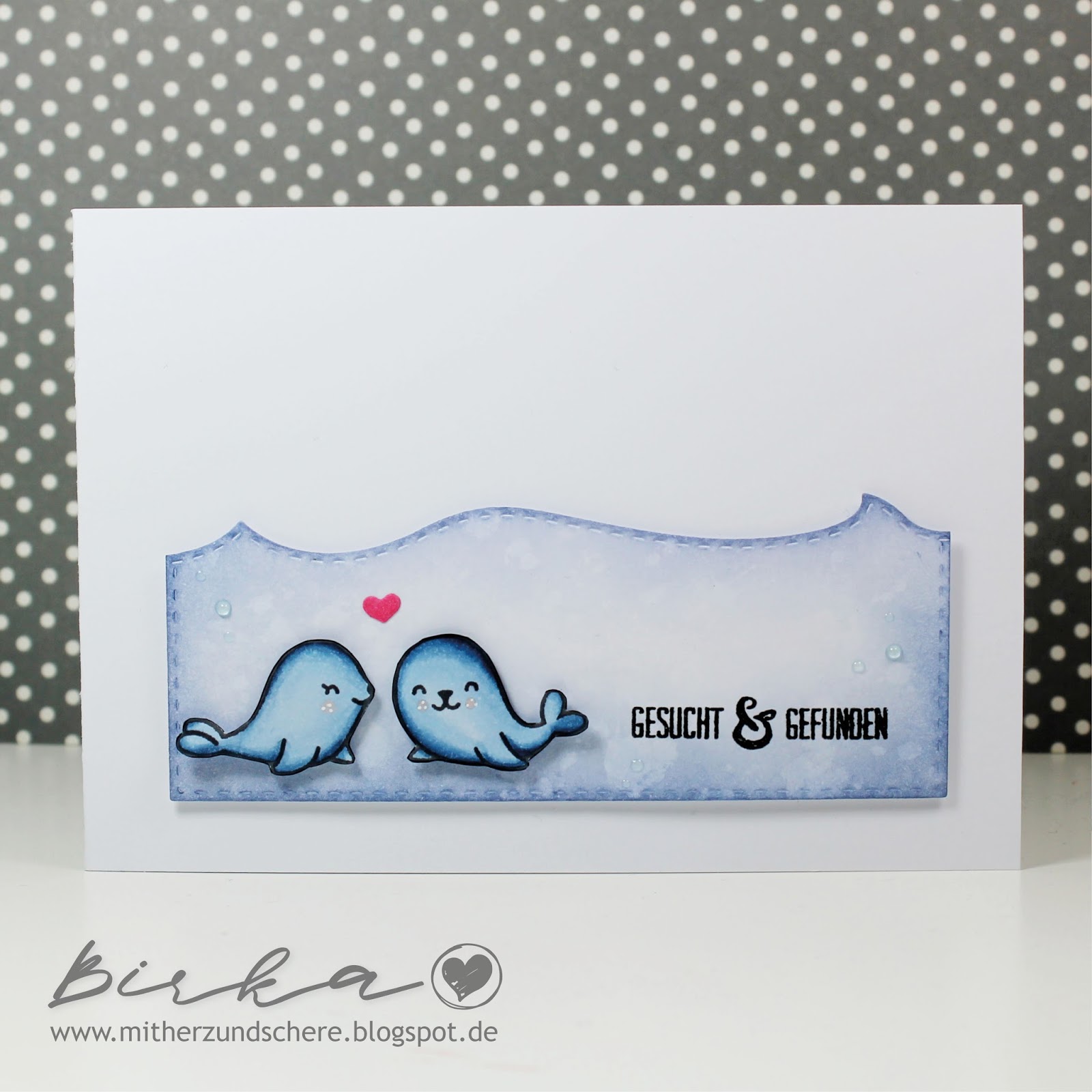 Mit Herz und Schere: Blaue Robben