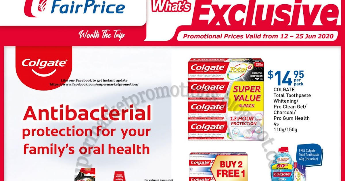 NTUC FairPrice Colgate Free Voucher Promotion 12 - 25 June 2020 ...