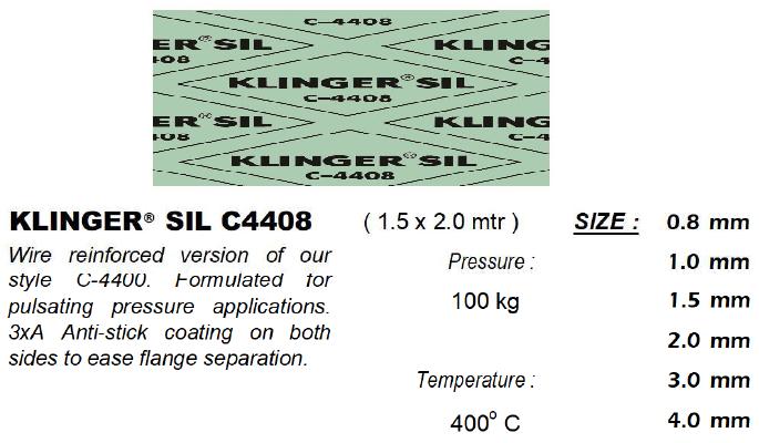 Jual Jointing Sheet CAF Gasket Klingerit 1000 Klingersil C-4403 C-4400 ...