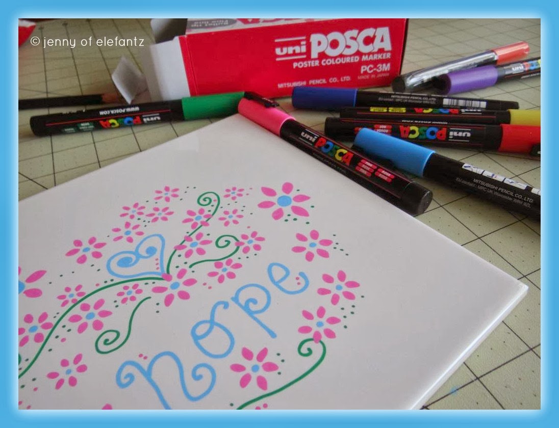 Jenny of ELEFANTZ: The Posca experiment...