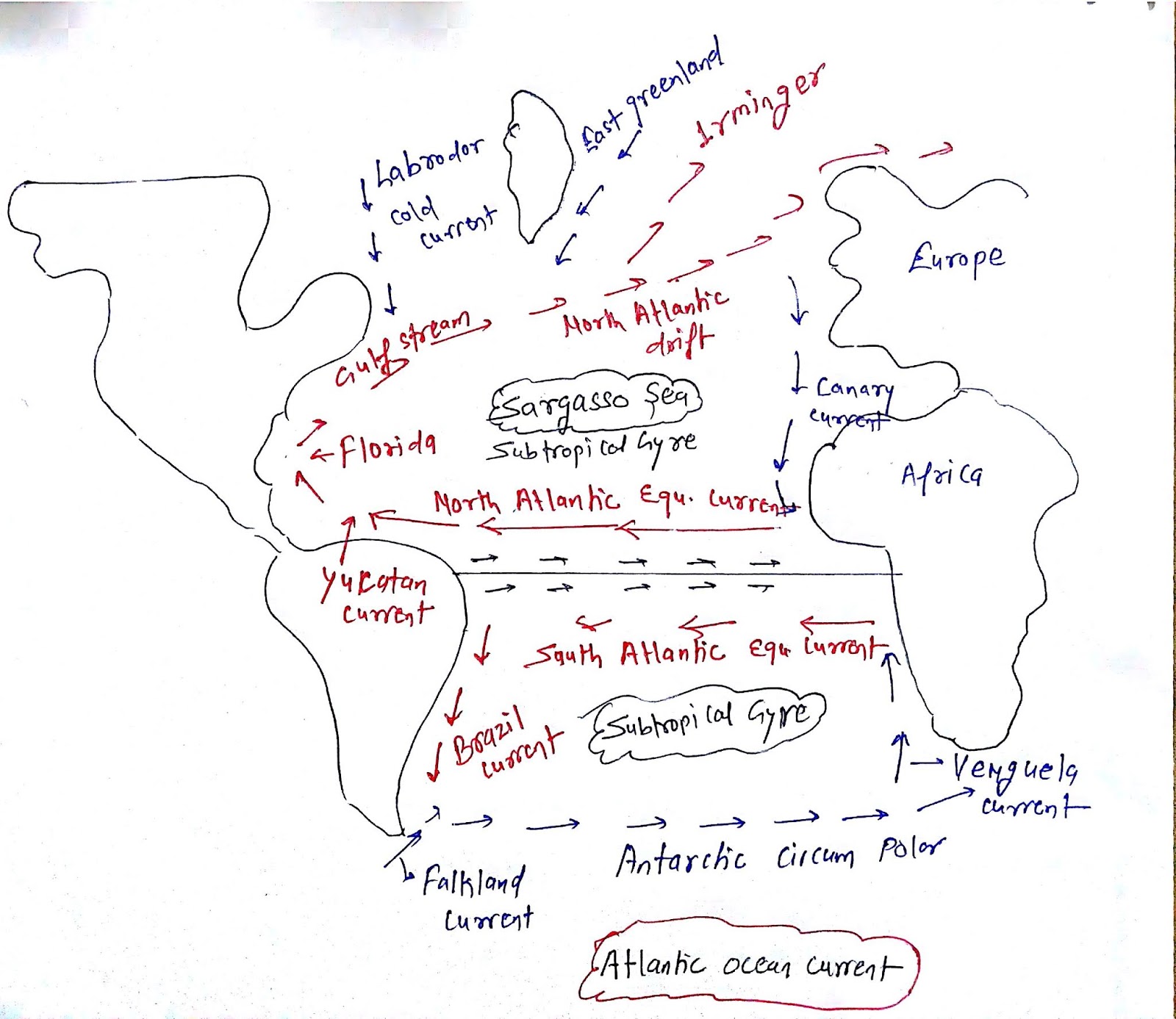 Pointing out the general characteristics of ocean currents, examine the ...