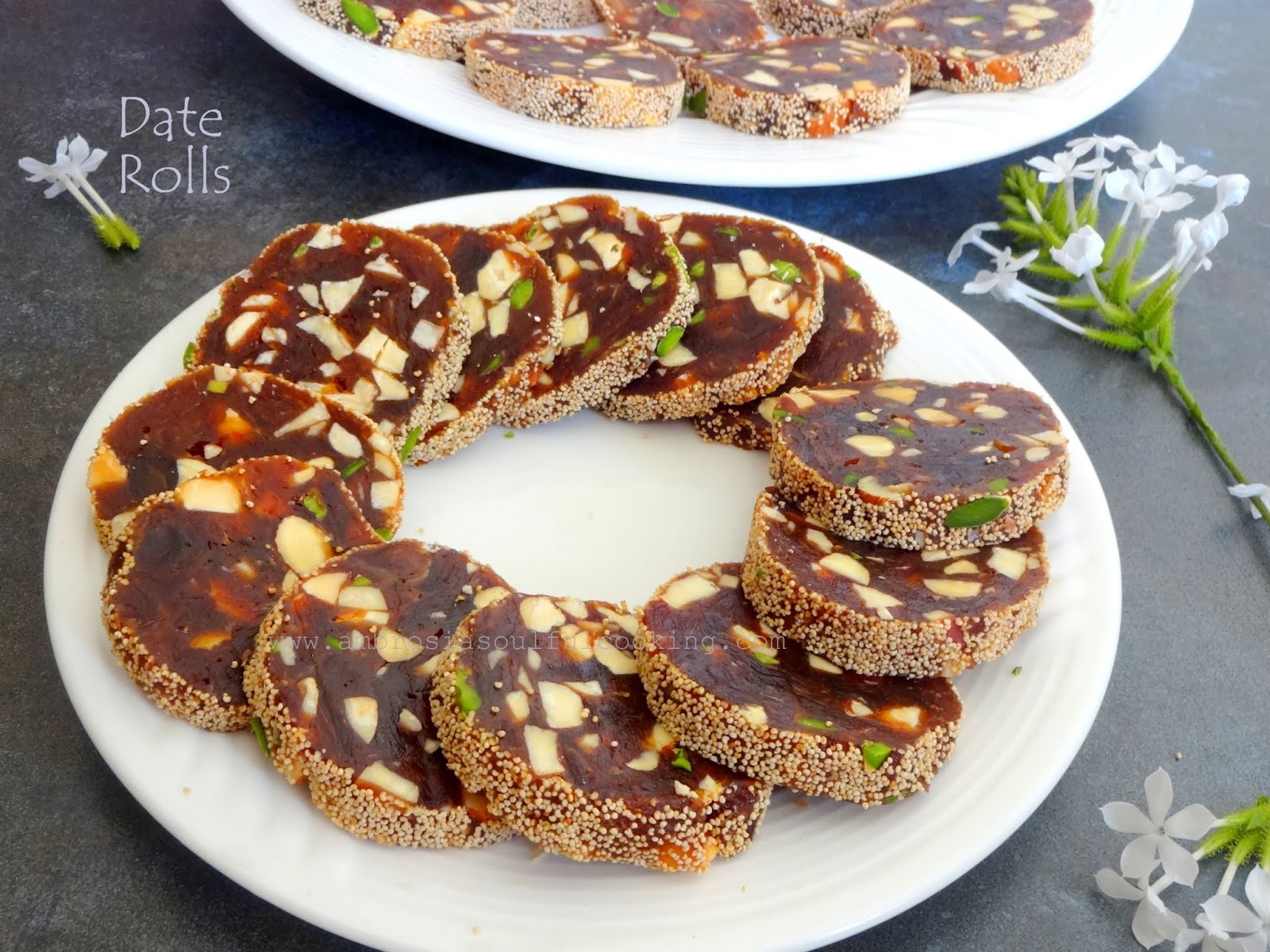 Date Rolls - Sugar free and Healthy | Ambrosia