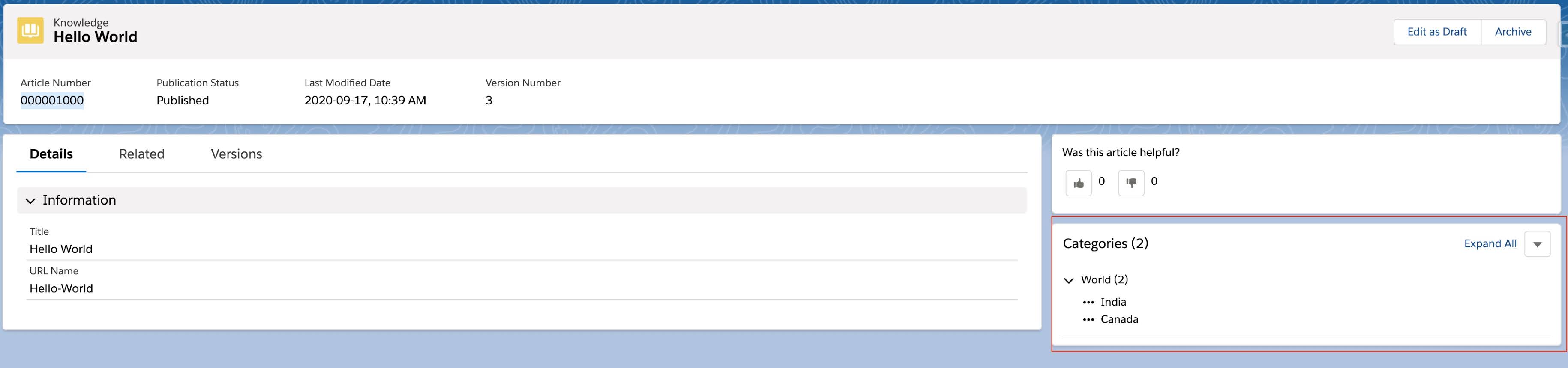 Understand Salesforce Lightning Knowledge Data Model | Technical Potpourri from Sudipta Deb