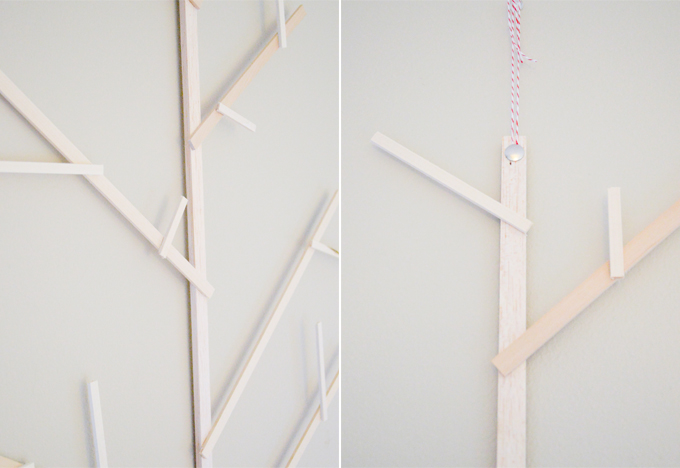 swoon studio: Handmade Christmas: Wooden wall tree.