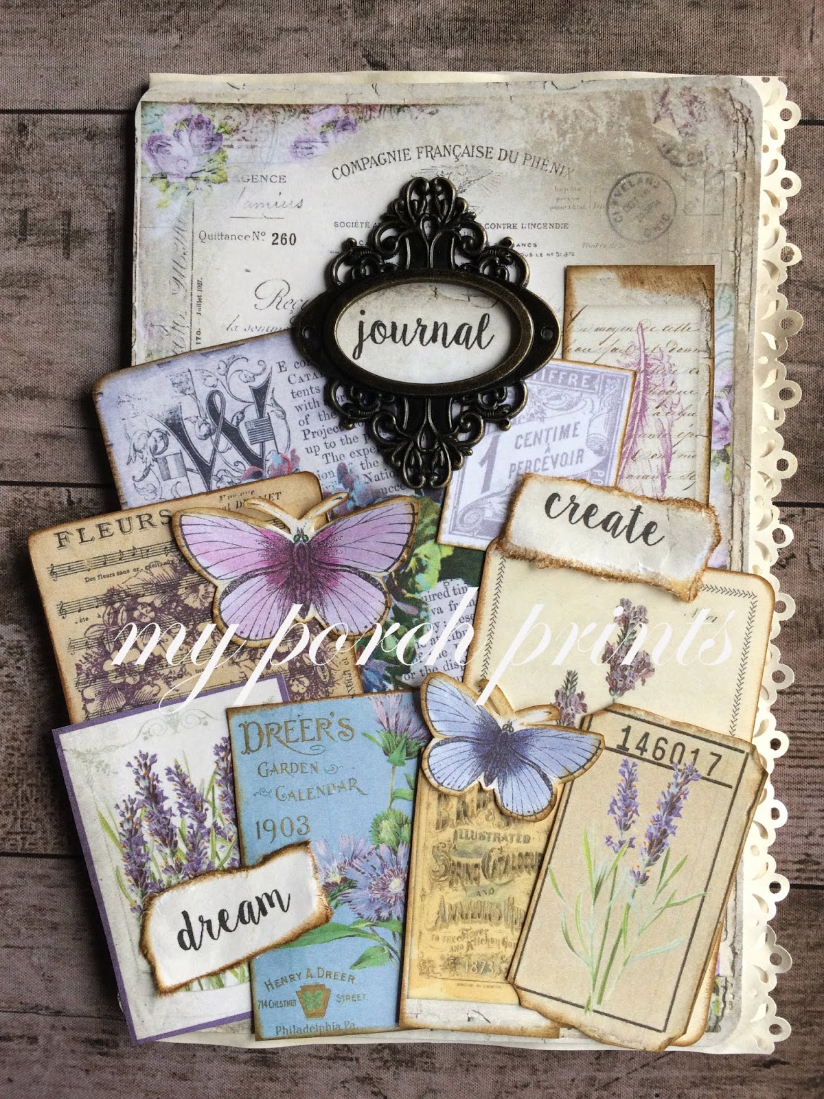 Craft Supplies & Tools Papercraft Junk Journal Printables High Tea Junk ...