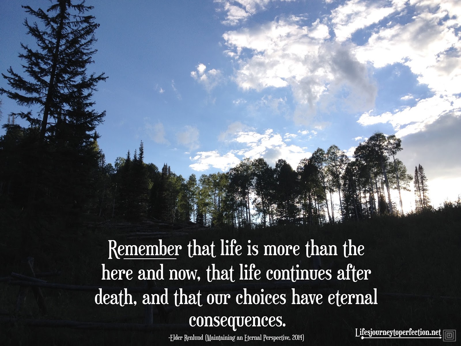 Life's Journey To Perfection: Keeping an Eternal Perspective!