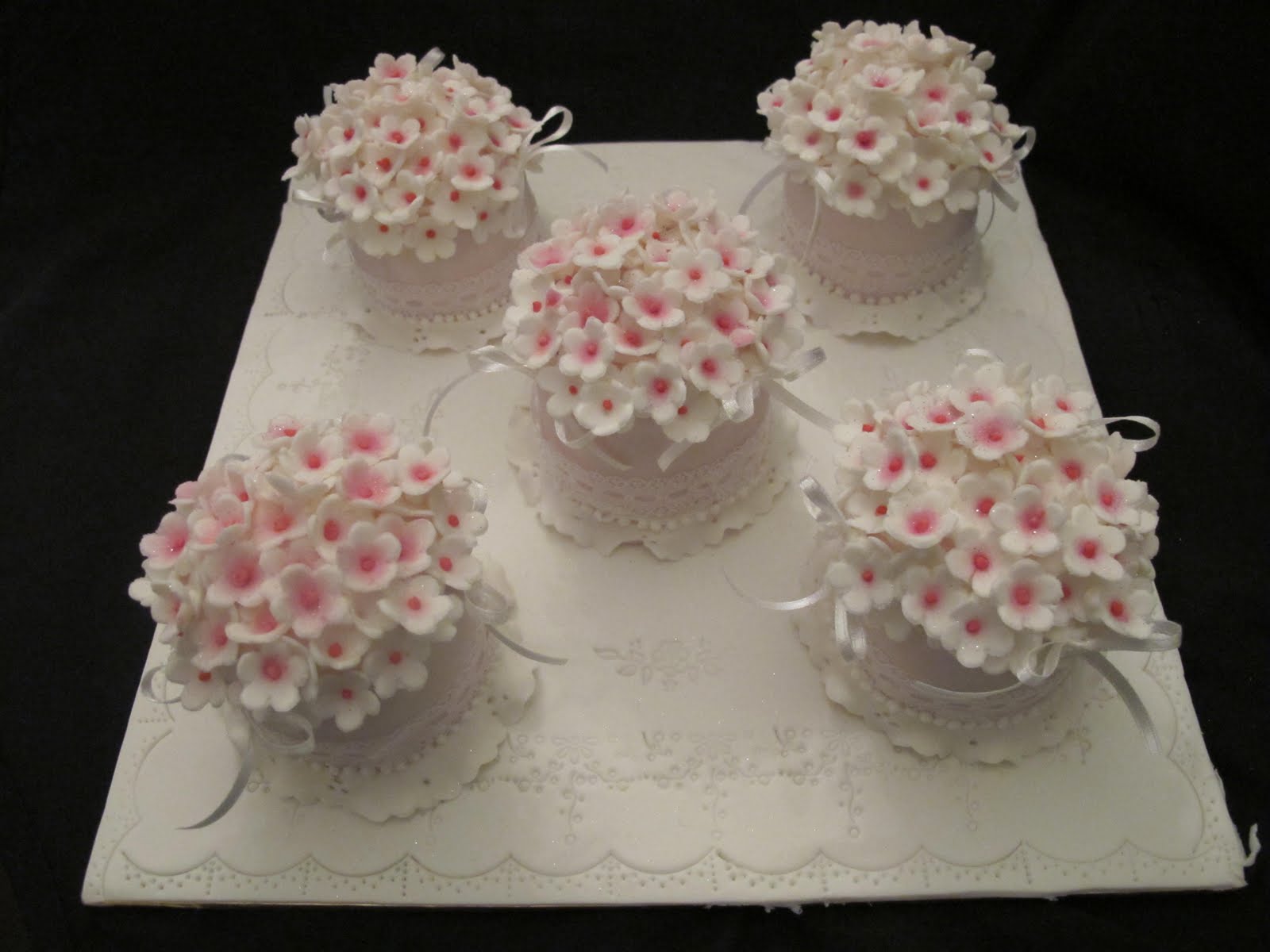 mycuppycupcake: MINI CAKES - PASTEL PINK