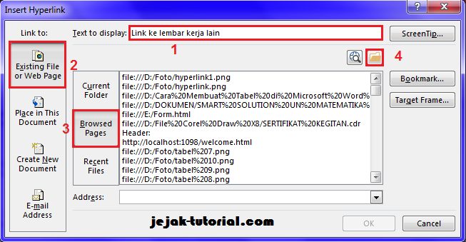 Cara Menambahkan link di Microsoft Word 2016 - Jejak Tutorial