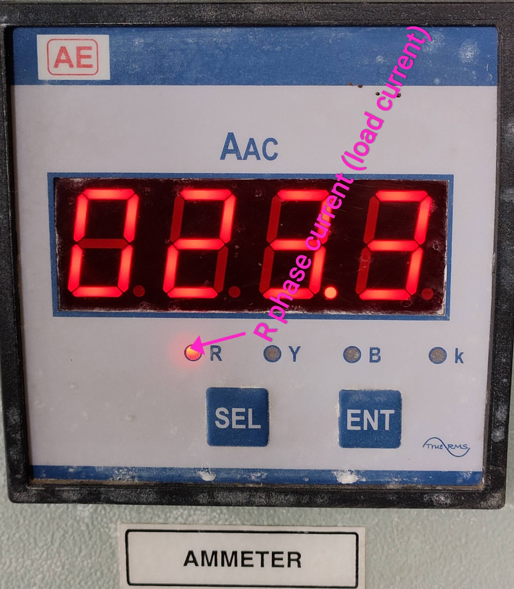 SUB STATION KNOWLEDGE AND ELECTRICAL TUTORIAL: DIGITAL AMMETER READING ...