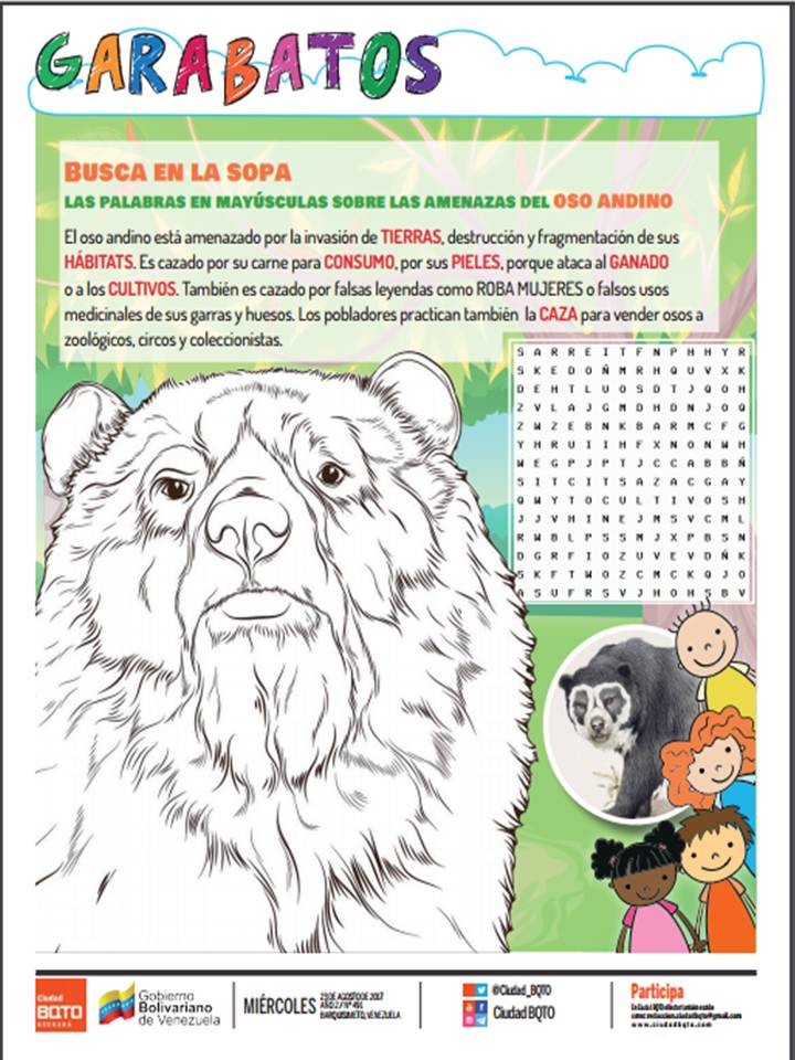 El Peri-Eco (Periodismo y Derecho Ecologista): Sopa de letras oso ...