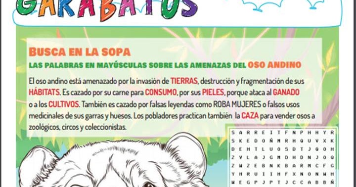 El Peri-Eco (Periodismo y Derecho Ecologista): Sopa de letras oso ...