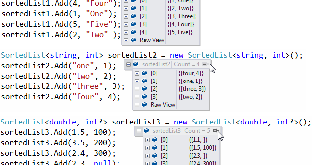 Lession 44 C Generic Sortedlist 2629