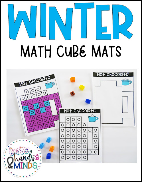 Winter STEM Math Mats for Preschool | Busy Hands and Minds