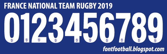 FONT FOOTBALL: Font Vector France Rugby National Team 2019 kit