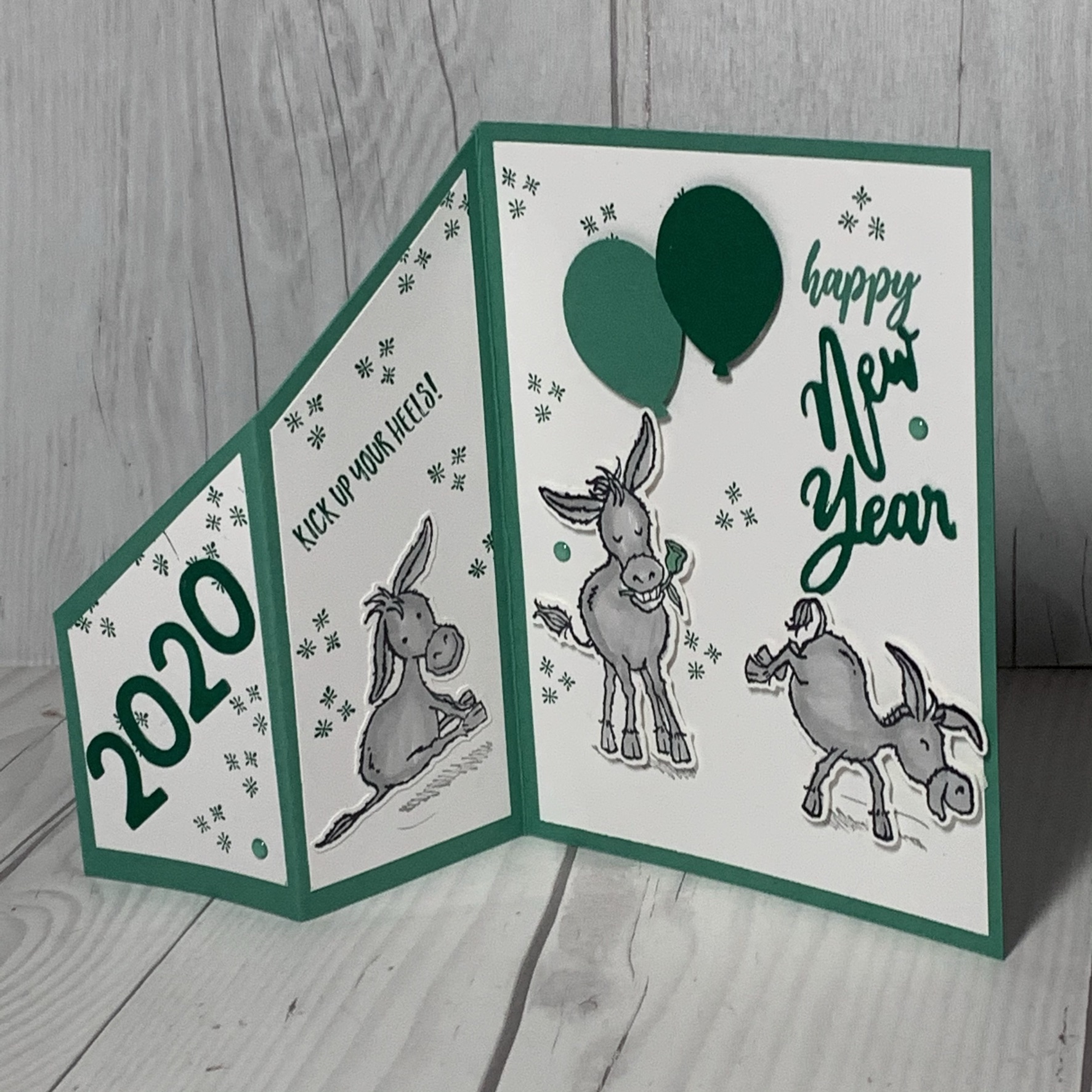 Darling Donkeys New Year's Card and Sale-A-Bration Sneak Peek | Stamped ...