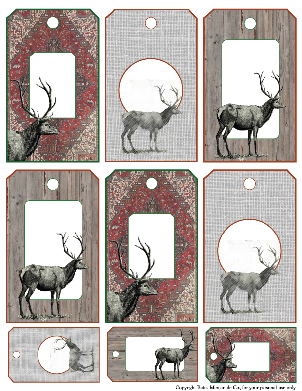 The Muse: A Little Corner of Bates Mercantile Co.: FREE Vintage Deer ...
