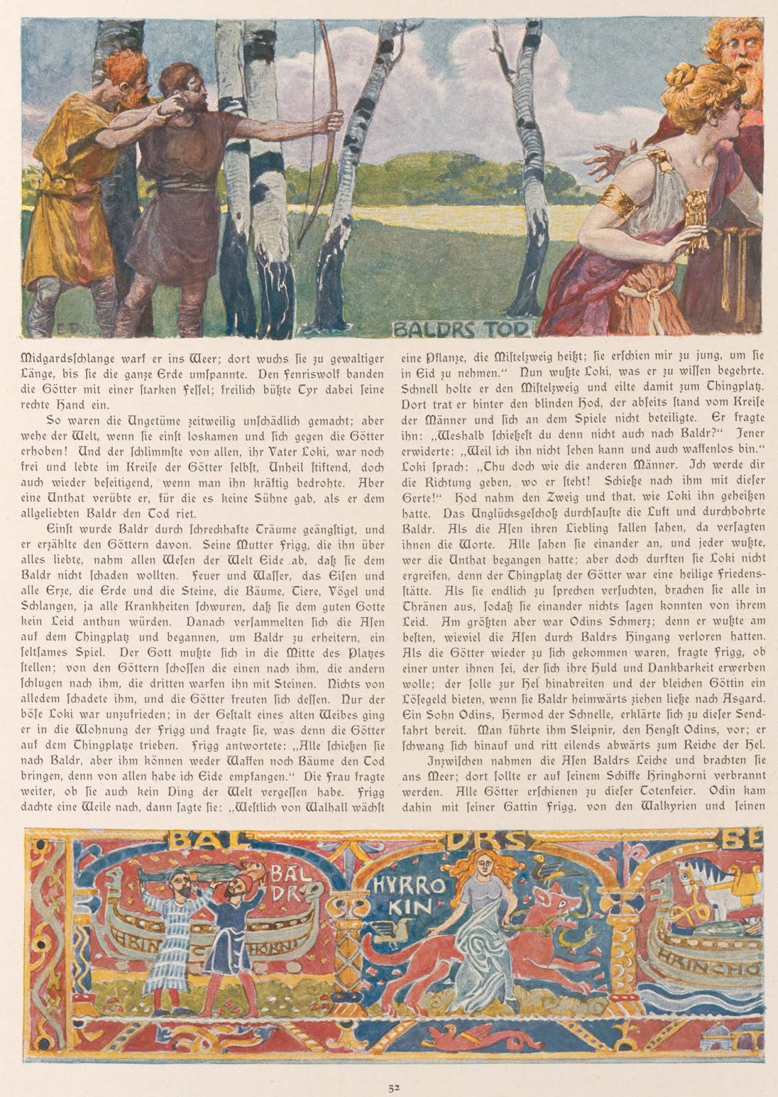 The death of Baldr by Emil Doepler 1905