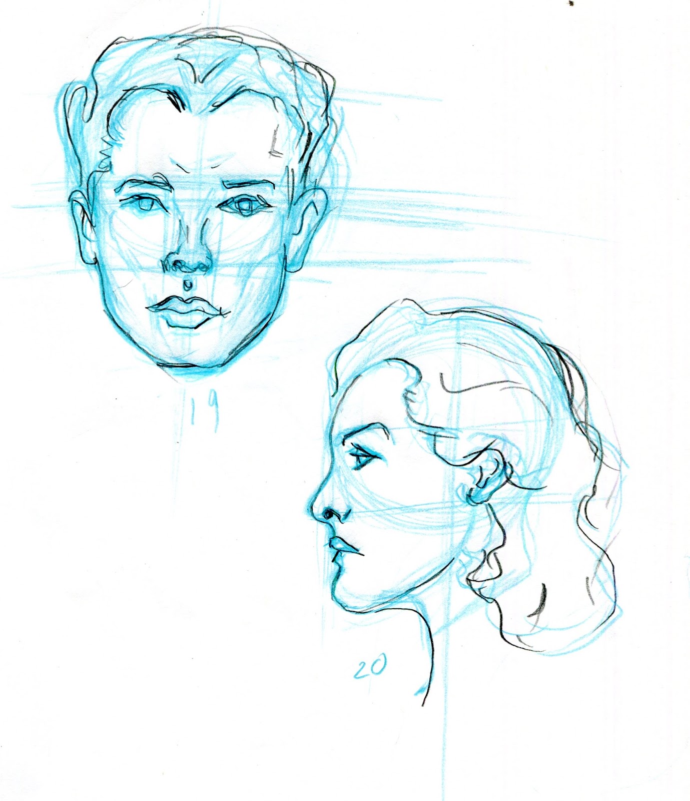 Art/Yoga Fusion: Head Copies